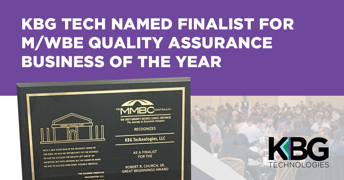KBG Selected as Finalist at Robert R. Church, Sr. Achievement Awards